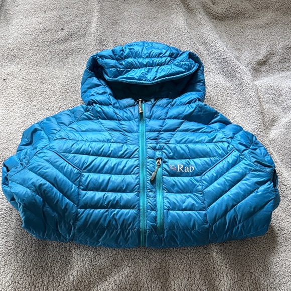 Rab | Jackets & Coats | Rab Womens Alpine Microlight Blue Puffer Down ...